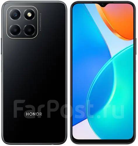 Смартфон Honor X6, 64 гб, 6.50", черный, 3G, 4G LTE, Dual-SIM, новый ...
