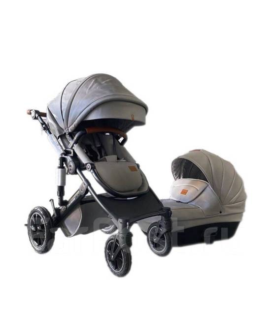 Коляска 2 в 1 Luxmom LM-808+автолюлька в подарок(встаёт на шасси ...