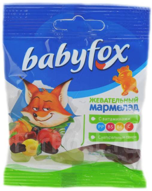 Мармелад жевательный Babyfox бегемотики, 30 гр, под заказ. Цена: 16₽ во ...