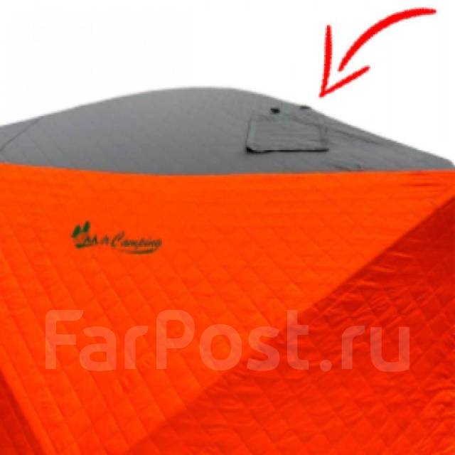 Трехслойная палатка-куб для зимней рыбалки Mircamping 240х240х220см ...