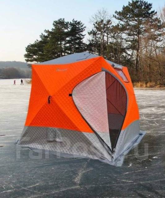 Трехслойная палатка-куб для зимней рыбалки Mircamping 240х240х220см ...