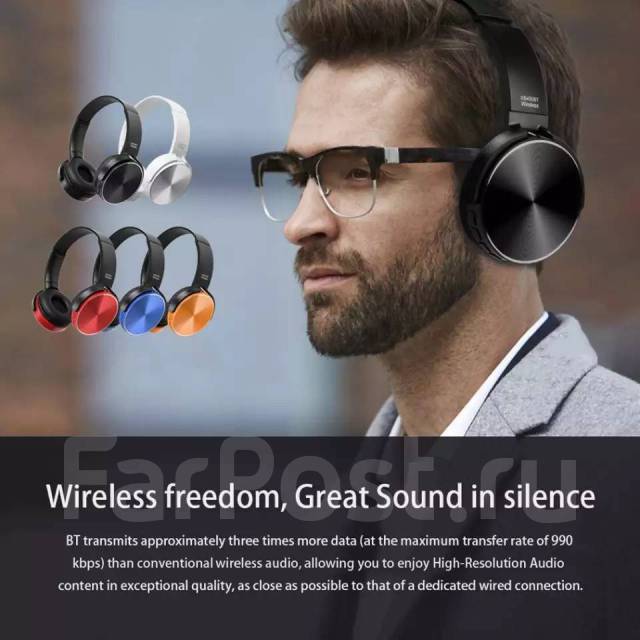 Наушники беспроводные HOCO DW01 BT sound Bluetooth TF/AUX, новый, в ...