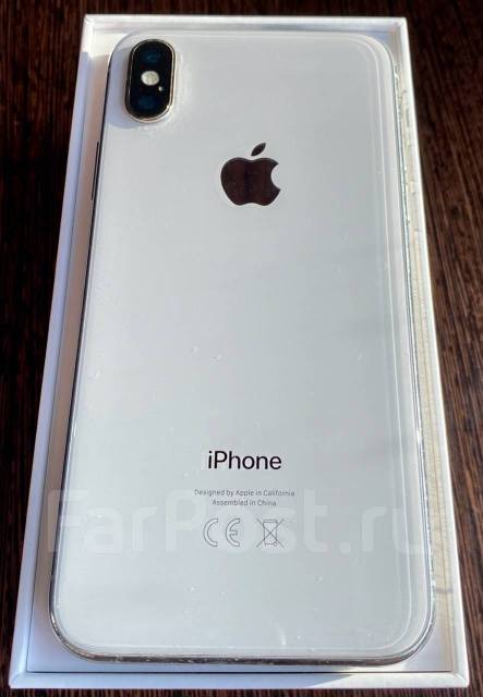 Apple iPhone X, Silver, 64GB - Смартфоны и сотовые телефоны в Уссурийске