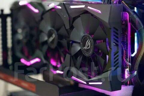 Asus Strix GTX 1080 8 gb, б/у, в наличии. Цена: 16 500₽ во Владивостоке