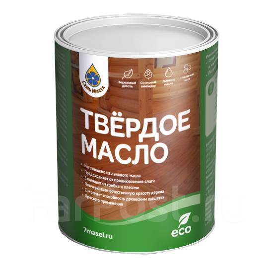 Твердое масло по дереву для лестниц, полов, мебели "Семь Масел", в ...
