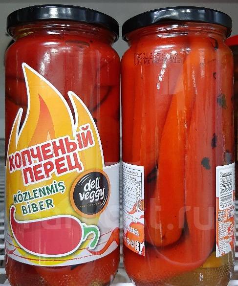 Красный сладкий перец, жареный на гриле, консервированный, баночка 300 гр