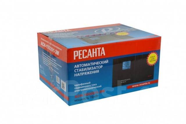 Стабилизатор напряжения Ресанта АСН-10000/1-ЭМ, новый, в наличии. Цена ...