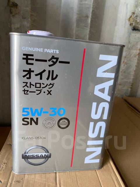 Моторное Масло Nissan Strong SAVE X 5W30 SN, 4Л (KLAN5-05304), 4,00 л ...
