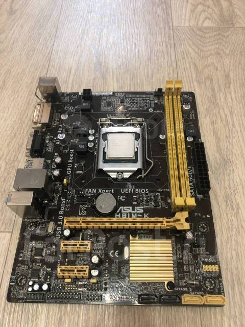 Материнская плата Asus H81M-K i5-4590 4GB DDR3, новый, в наличии. Цена ...
