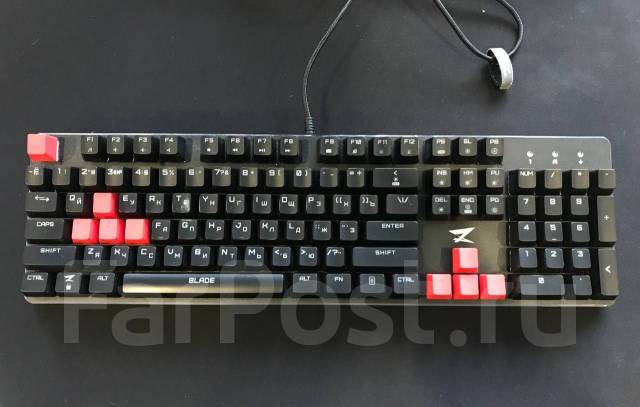 Клавиатура проводная (механическая) с подстветкой ZET Gaming Blade ...