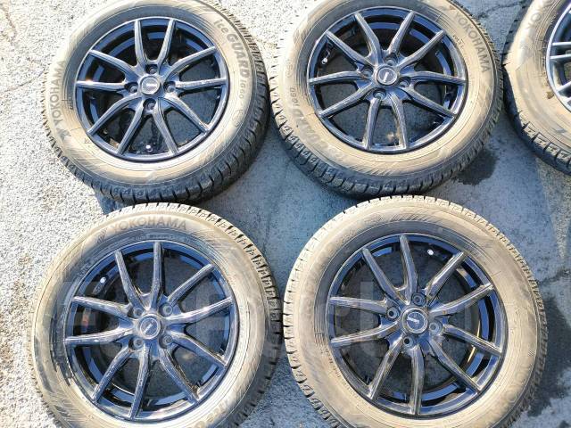 Зимние колеса 185/65r15 Yokohamaна чёрном литье G-Speed R15 4-100 ...