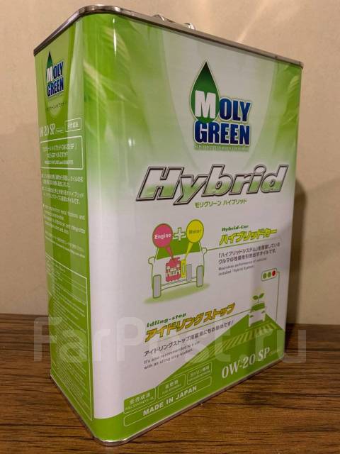 Моторное масло MOLY Green Hybrid SP. 0W20. 4 литра. Япония ...