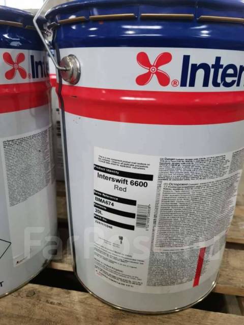 Краска необрастающая International interswift 6600 Red, новый, в ...