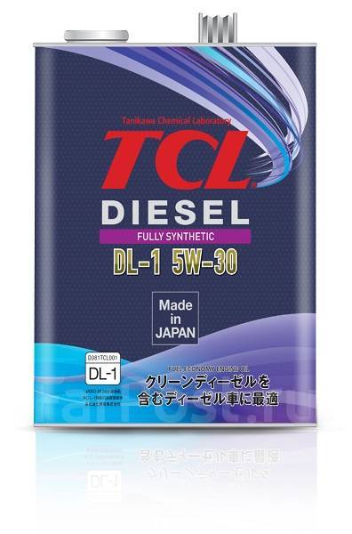 Японское моторное масло TCL Diesel 5W-30 DL-1 4 литра, синтетическое, 4 ...