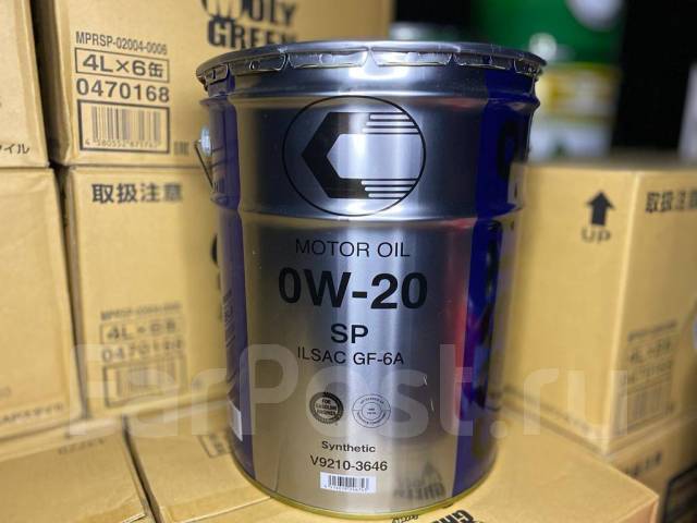 Моторное масло Castle 0W-20 SP GF-6A 20л, синтетическое, 20,00 л. SP ...