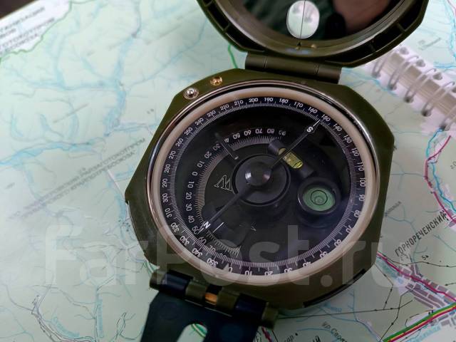 Компас артиллерийский военный Mil-tec M2 (реплика), цвет олива, новый ...