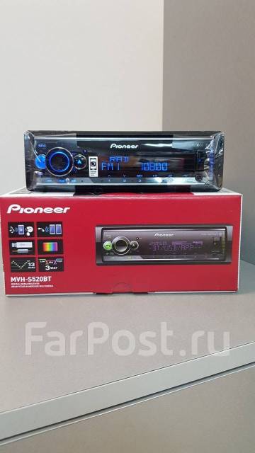 NEW ! Автомагнитола Pioneer MVH-S520BT/ 1DIN процессорная, новый, в ...