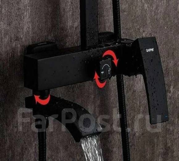 Душевая система Gappo G2407-6 черный, в наличии. Цена: 27 200₽ во Владивостоке