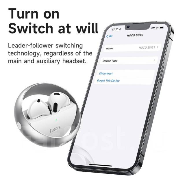 Беспроводные наушники HOCO Aiprods 3 Canzo EW23 Bluetooth 250 мАч ...