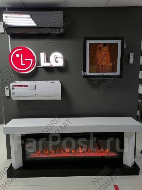 Сплит-система LG A09FT картина инвертор Wi-Fi (25м2), LG, инверторный ...