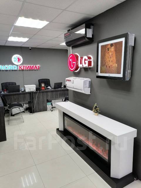 Сплит-система LG A09FT картина инвертор Wi-Fi (25м2), LG, инверторный ...