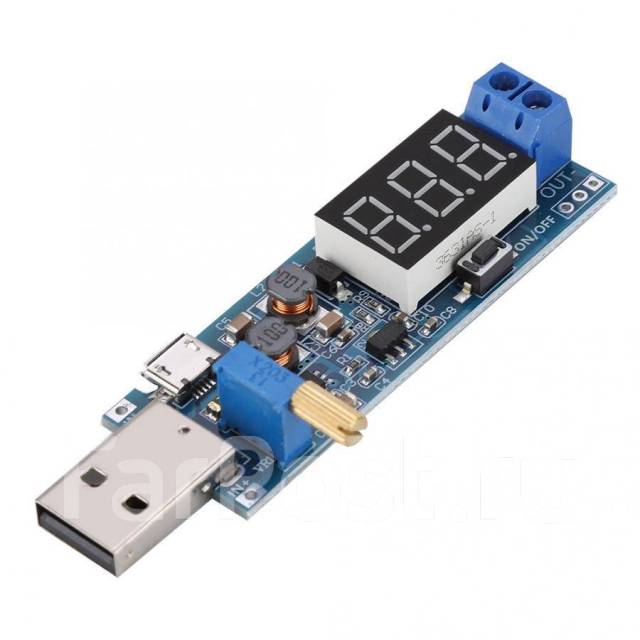 Повышающий преобразователь (DC-DC) HW-132 USB; от 3.5 до 26 Вольт, DIY ...