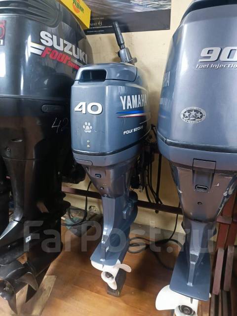 Продам лодочный мотор Yamaha 40 гидроподъем, 40,00 л.с. L (508 мм ...