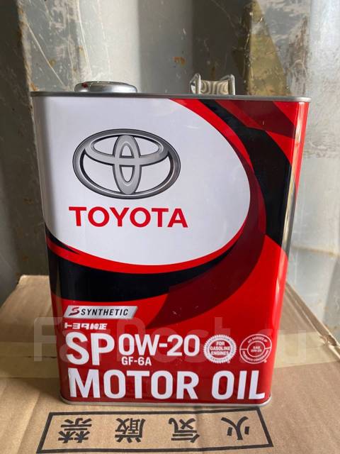 Масло моторное 0W20 Toyota SP 08880-13205 4 л, синтетическое, 4,00 л ...