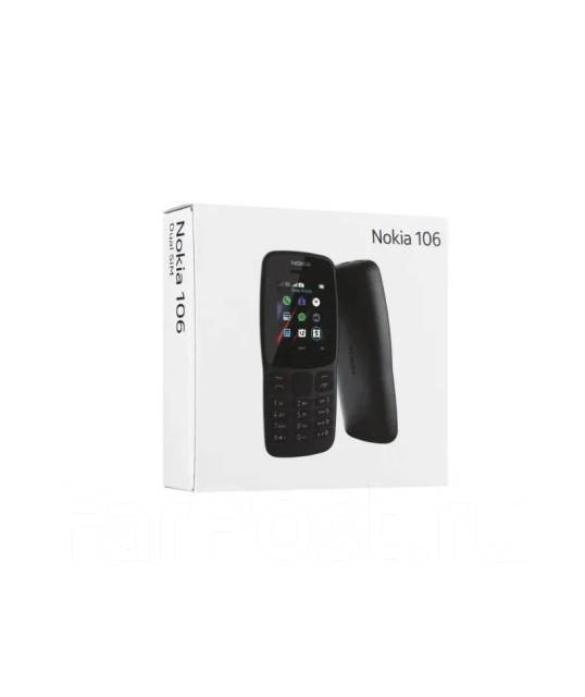 Сотовый телефон Nokia 106 DS (Нокиа 106) черный, до 8 гб, 1.80 ...