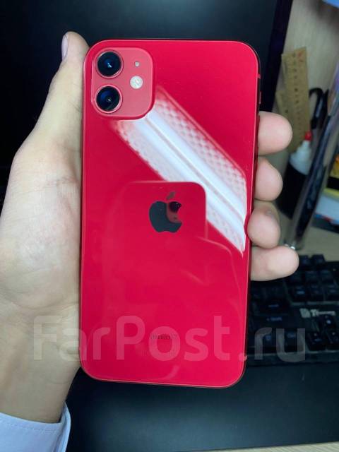 IPhone 11 128, 6.10", моноблок, красный, 3G, 4G LTE, Защищенный, NFC, б ...