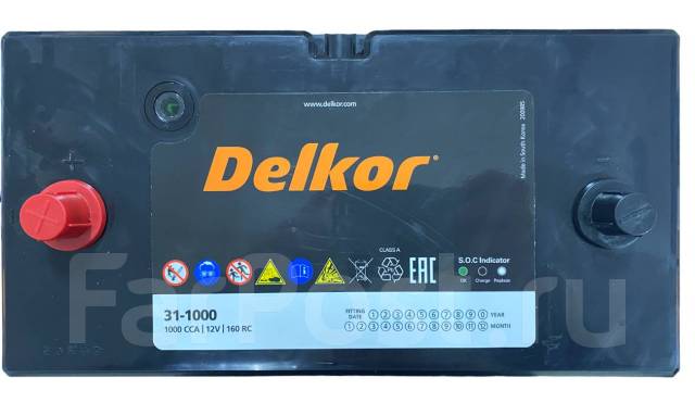 Аккумулятор Delkor (31-1000) резьба 100Ач 1000А + скидки, кальциевый ...