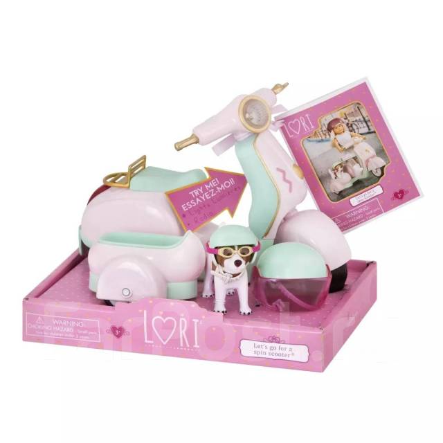 Скутер с FM-радио и светом для кукол 15 см (Lori, Mini OG и другие ...