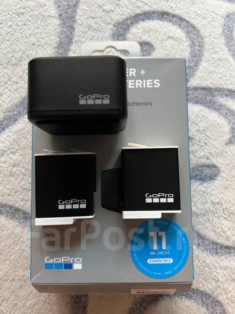 Аккумуляторы GoPro Enduro Battery 9,10,11 2шт с зарядным боксом, новый ...
