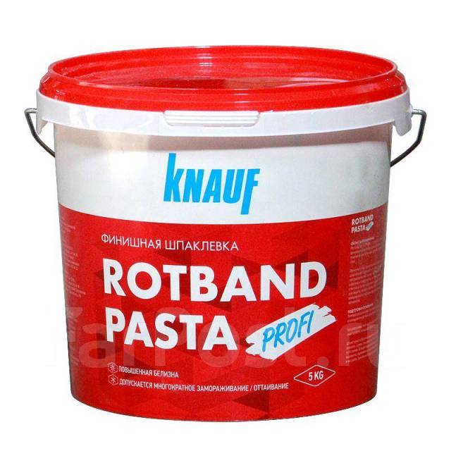 Шпатлевка полимерная Knauf Rotband Pasta 25кг, для внутренних работ, 1пал. /24шт, в наличии ...