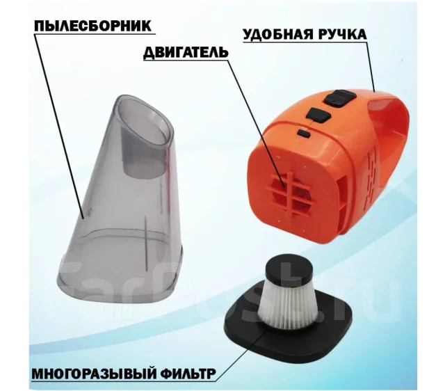 Пылесос автомобильный STR-VC003 120Вт, 4,5 кПа купить во Владивостоке ...