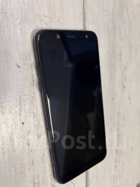 Samsung Galaxy A6, 32 гб, моноблок, черный, 3G, б/у, в наличии. Цена: 6 000₽ во Владивостоке