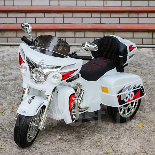 Детский трицикл электрический Harley, новый, в наличии. Цена: 9 900₽ в ...