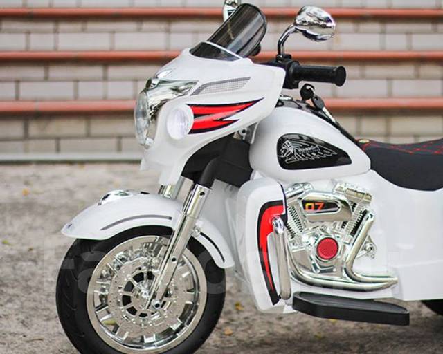 Детский трицикл электрический Harley, новый, в наличии. Цена: 9 900₽ в ...