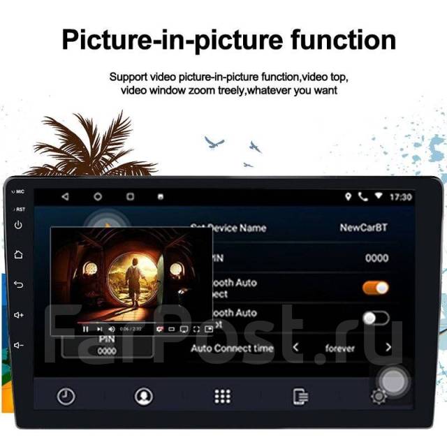 Магнитола в авто 2Din андроид Android, GPS,wifi 230x130, экран 10 ...