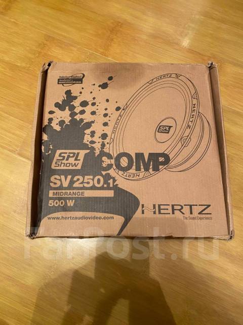 Автомобильная акустика Hertz SV 250.1, компонентные, среднечастотные, 25 x 25 см (9,8 x 9,8 ...