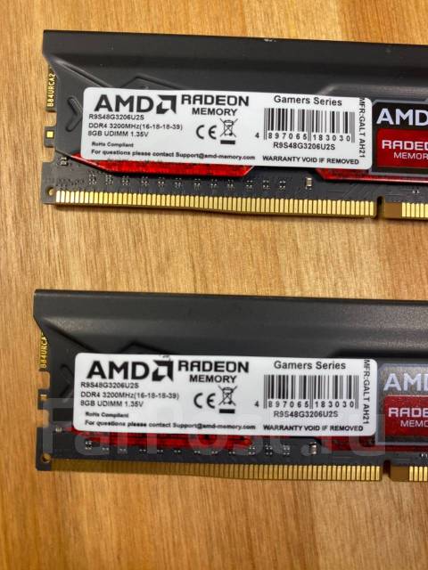 Оперативная память Ddr4 Amd Radeon R9 Gamer Series 8x2 16 гб б у в