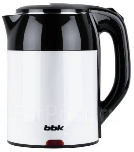 Чайник эл. BBK EK 1709 P черный/белый, новый, в наличии. Цена: 1 050₽ во Владивостоке
