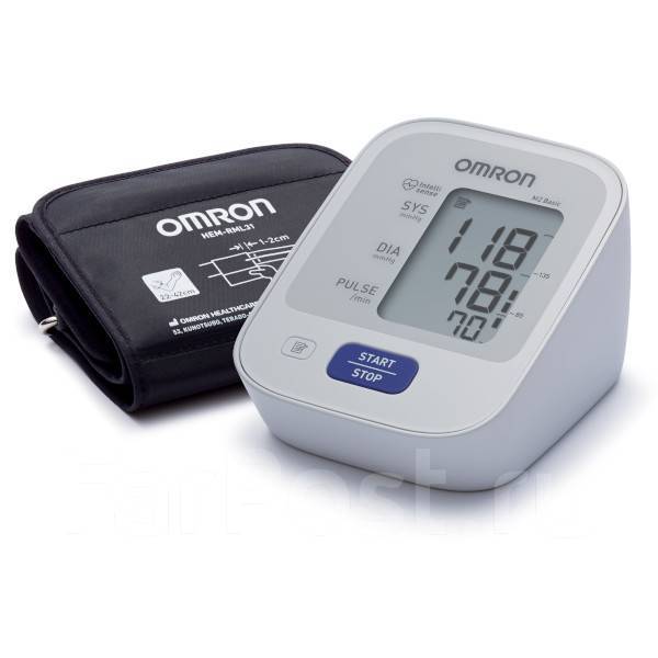 Тонометр Omron M2 Basic автомат (HEM-7121- ALRU) адаптер + ун. манжета ...