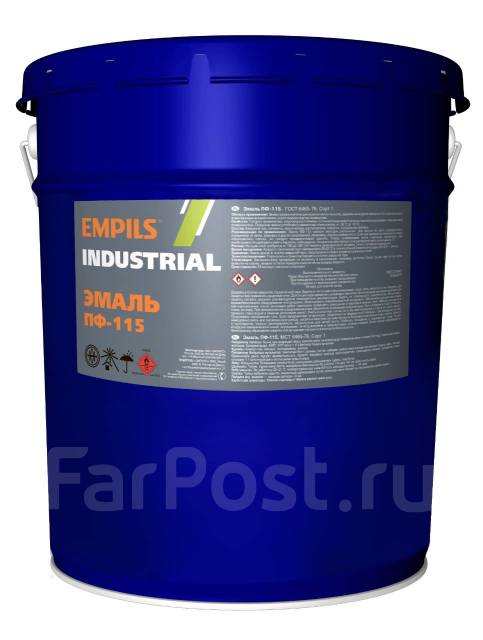 Эмаль ПФ-115 Empils 20 кг Белая - Лакокрасочные материалы во Владивостоке
