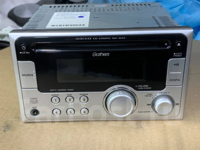 Магнитофон Gathers WX-104C для Honda CD AUX, 2 DIN — 178x100 мм, б/у, в ...