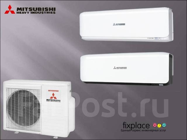 Мульти сплит-система Mitsubishi 40 кв. м, On-Off, комплект, 40 м² ...