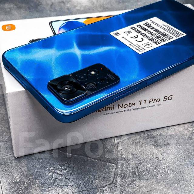 Xiaomi Redmi Note 11 Pro 5G 8ГБ+128ГБ Синий! Ростест! NFC! +BTНаушники ...