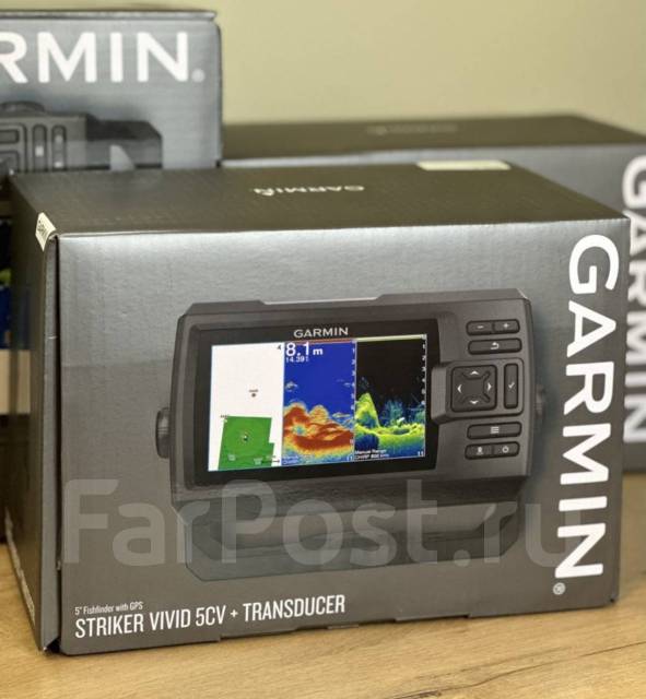 Эхолот Garmin Striker Vivid 5CV + GT20-TM ClearVU GPS 5", новый, в ...