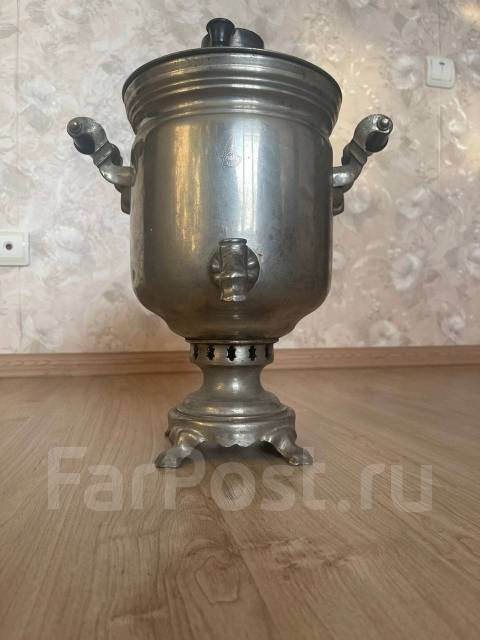 Самовар латунный на дровах Эгершельд, б/у, в наличии. Цена: 2 888₽ во ...