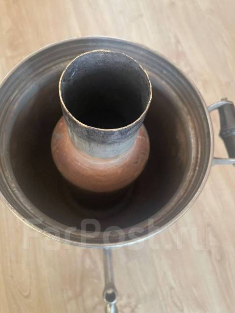 Самовар латунный на дровах Эгершельд, б/у, в наличии. Цена: 2 888₽ во ...